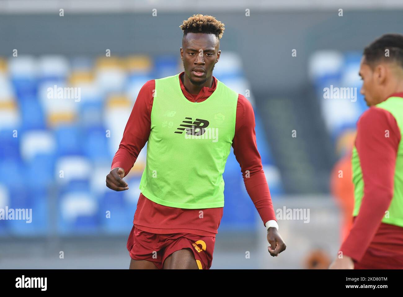 Tammy Abraham of AS Roma during the Serie A match between SSC Napoli ...