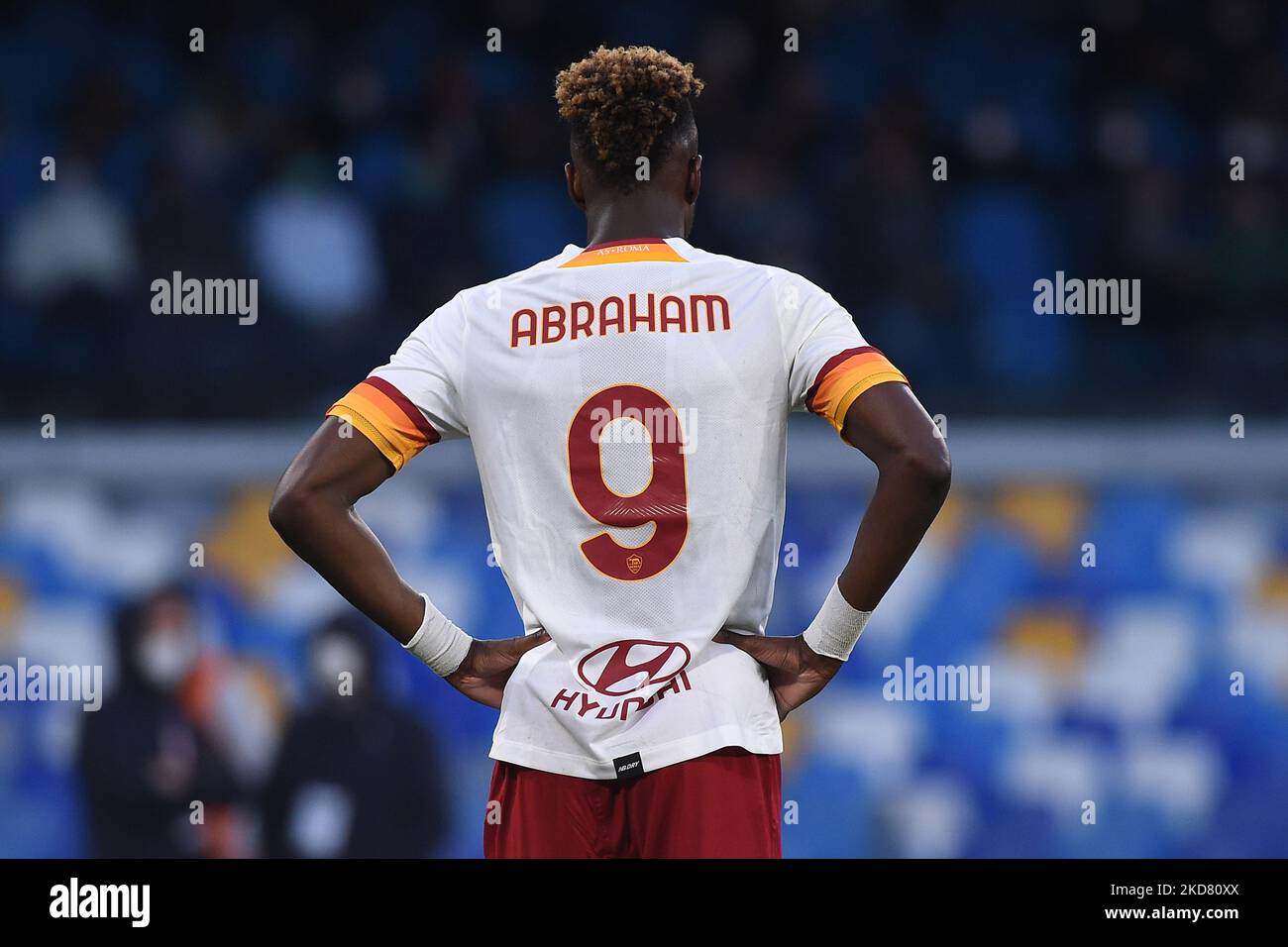 Tammy Abraham of AS Roma during the Serie A match between SSC Napoli ...