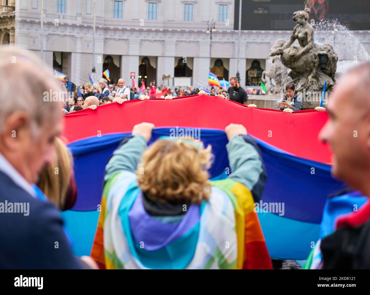 ROME, ITALY - 5 NOVEMBER 2022: National Peace Demonstration for Russo ...