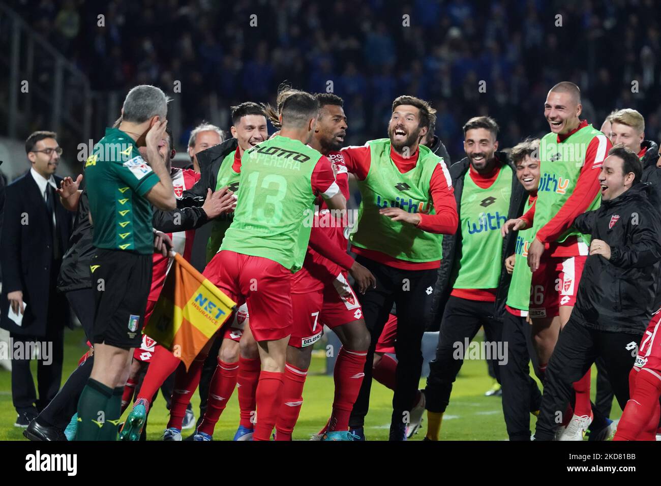 Ac Monza Team goal Celebrate during AC Monza against Brescia Calcio ...