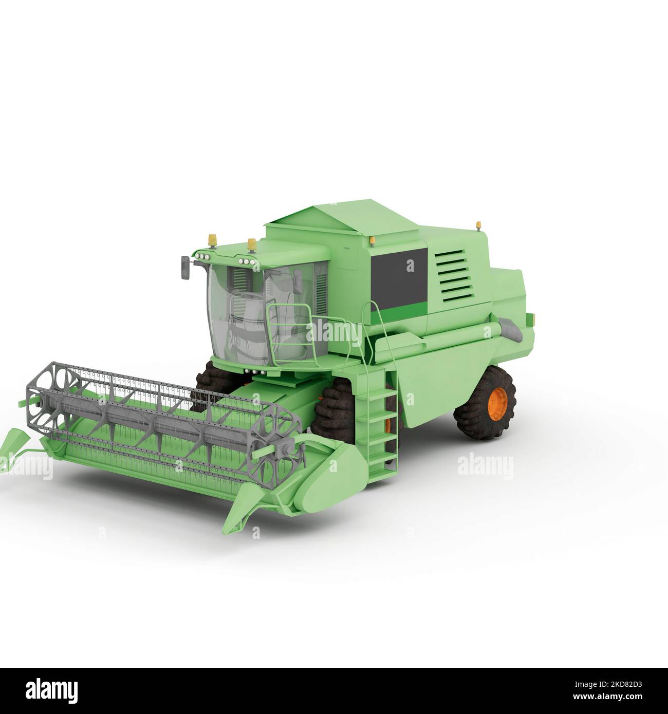 A 3D rendering of Combine isolated in white background Stock Photo - Alamy