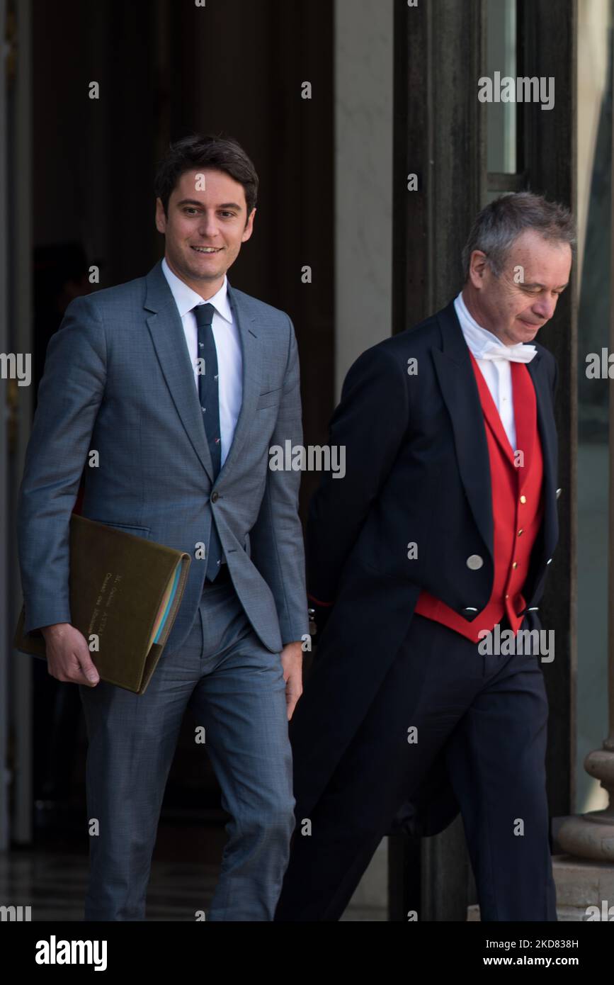 Government spokesman gabriel attal hi-res stock photography and images ...