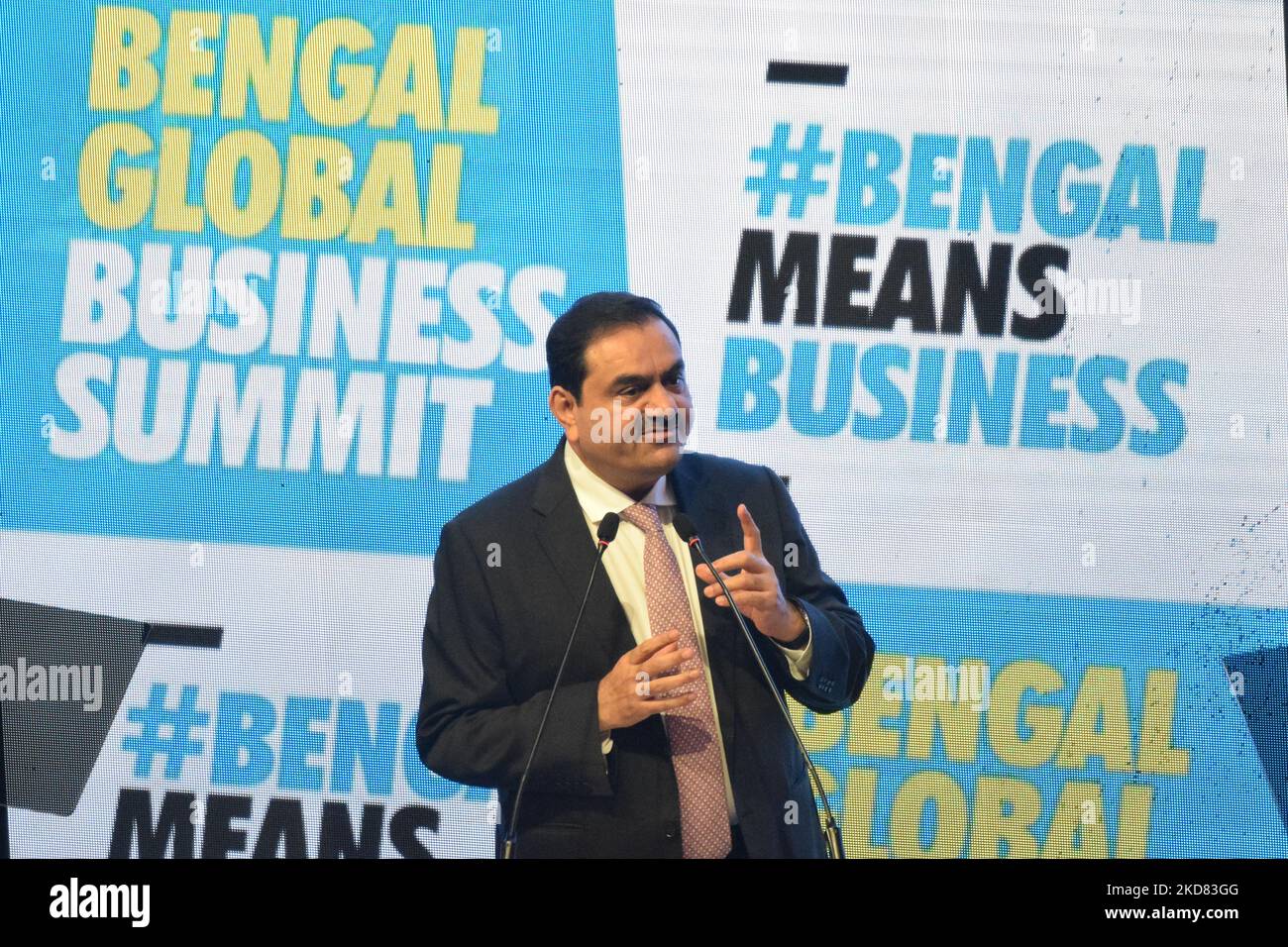 Chairperson of Indian conglomerate Adani Group, Gautam Adani delivers ...