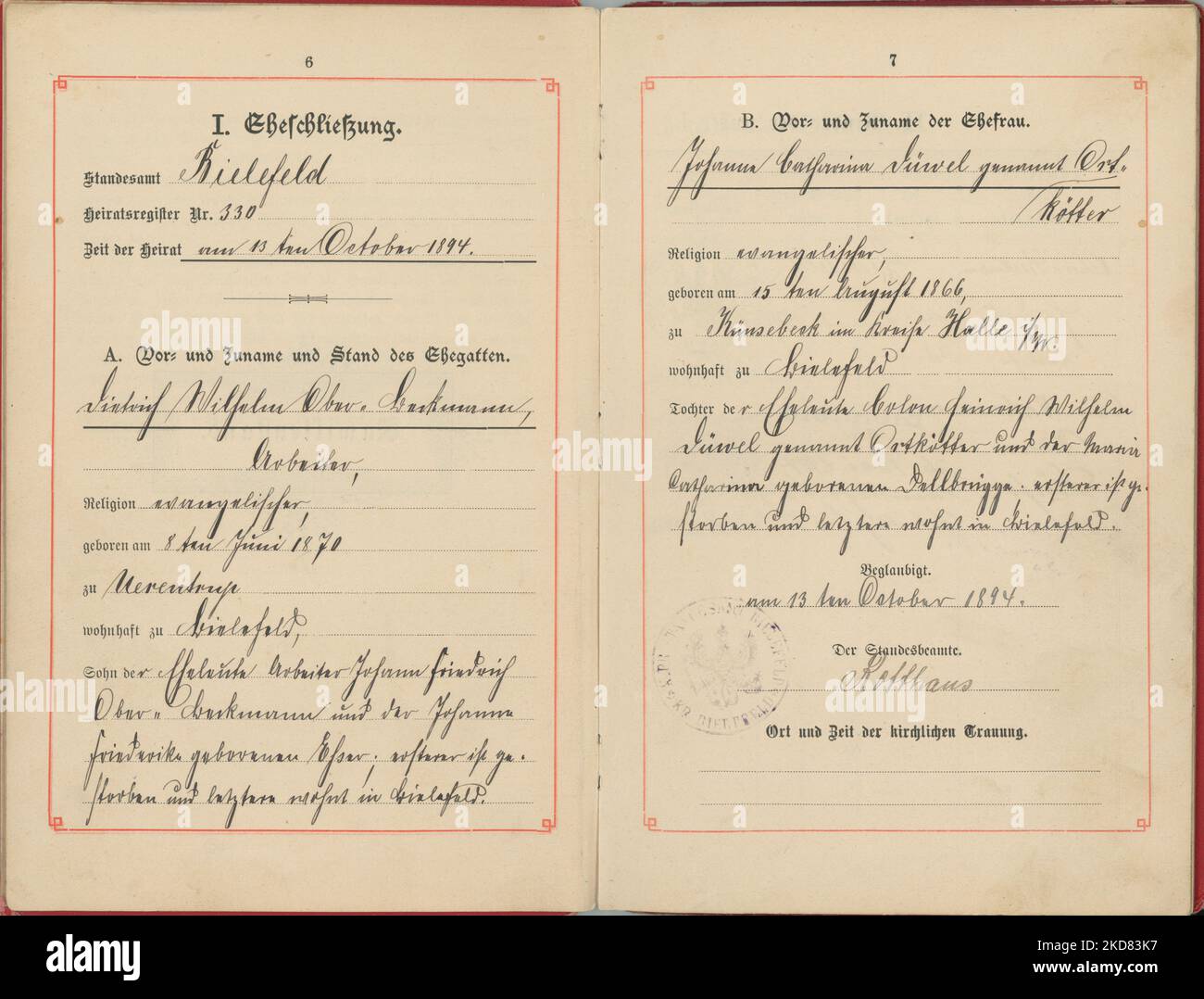 Itterbeck, Germany - Nov 3 2022 The contents of a German family ...