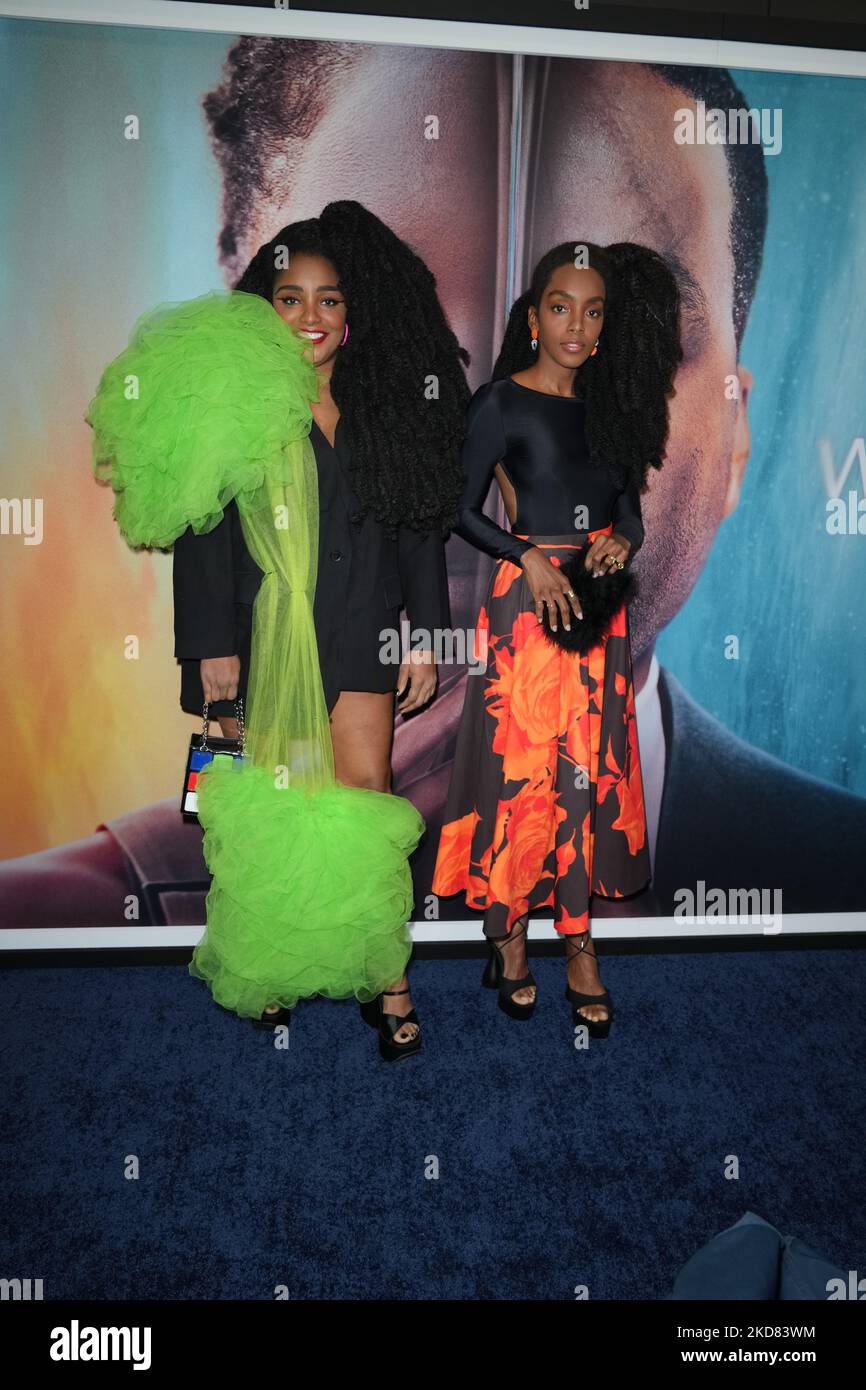 TK Wonder and Cipriana Quann attend the premiere of Showtime's "The Man ...