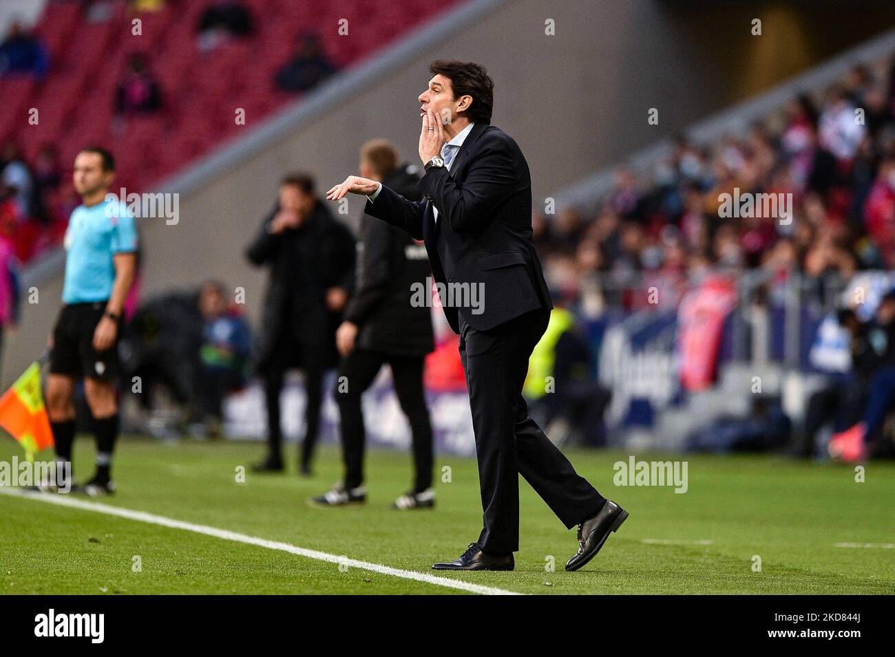 Aitor Karanka during La Liga match between Atletico de Madrid and ...