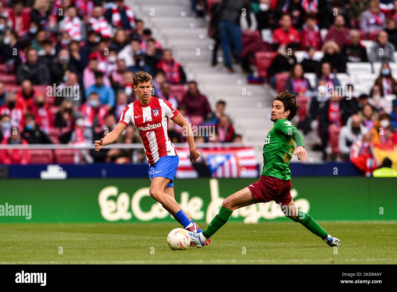 Marcos Llorente and Alex Collado during La Liga match between Atletico ...