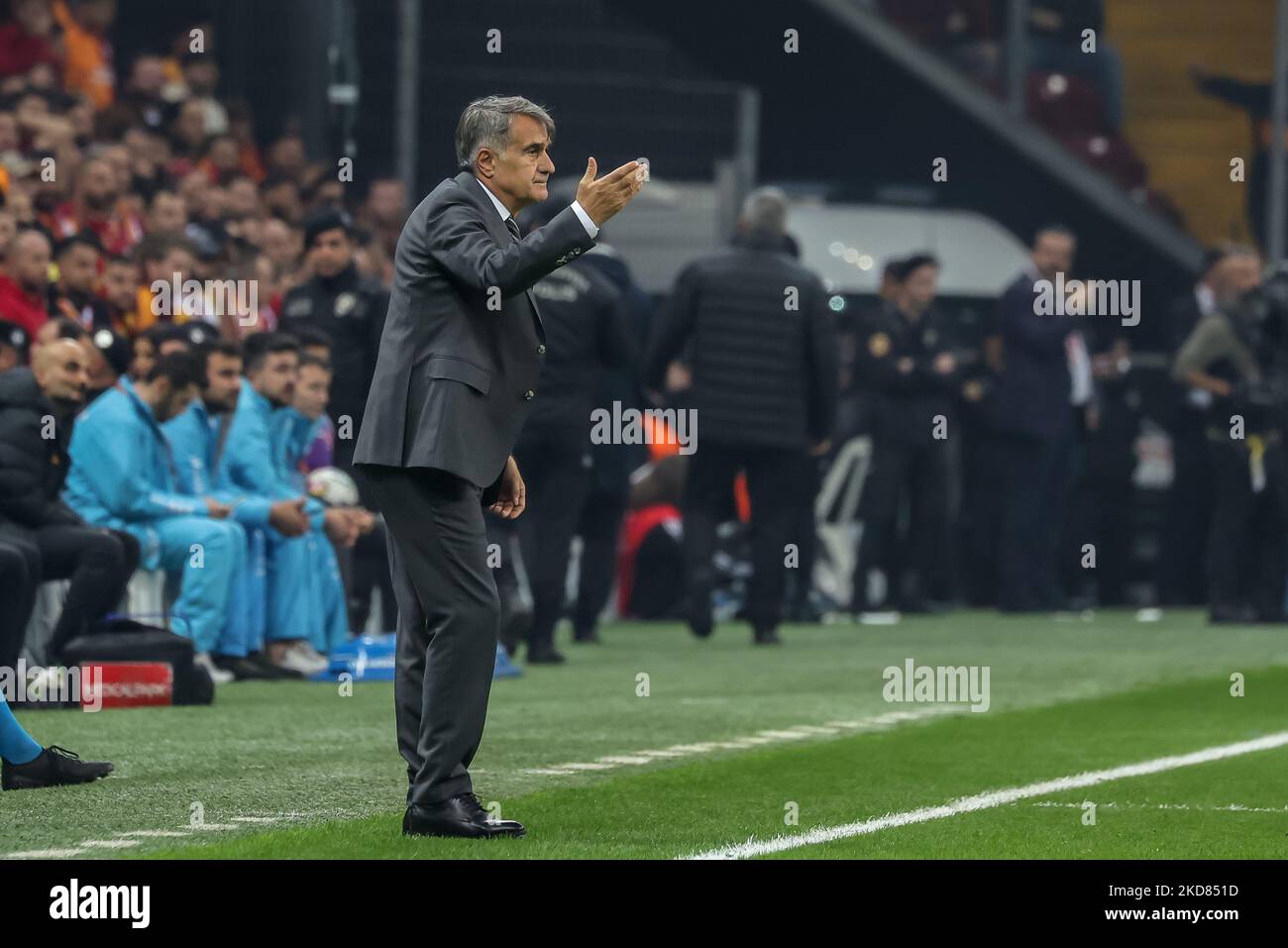ISTANBUL, TURKEY - NOVEMBER 5: head-coach Senol Gunes of Besiktas ...