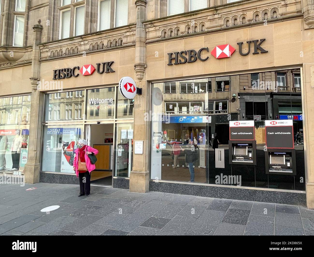 A HSBC bank is seen in London 22 April 2022. (Photo by Giannis ...