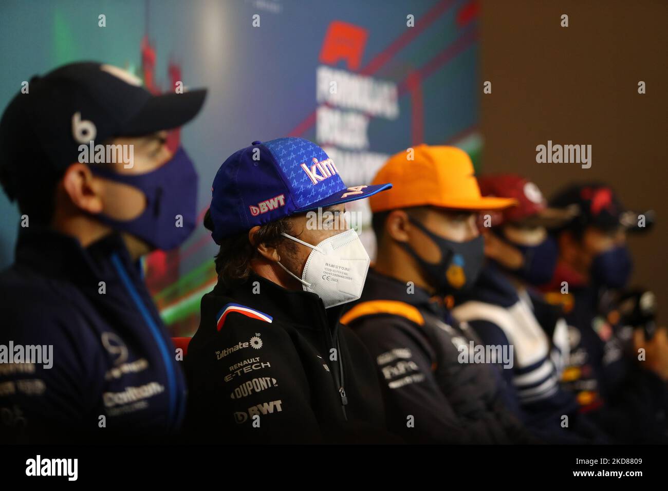 Fernando Alonso of Spain driving the (14) BWT Alpine F1 Team A522 ...