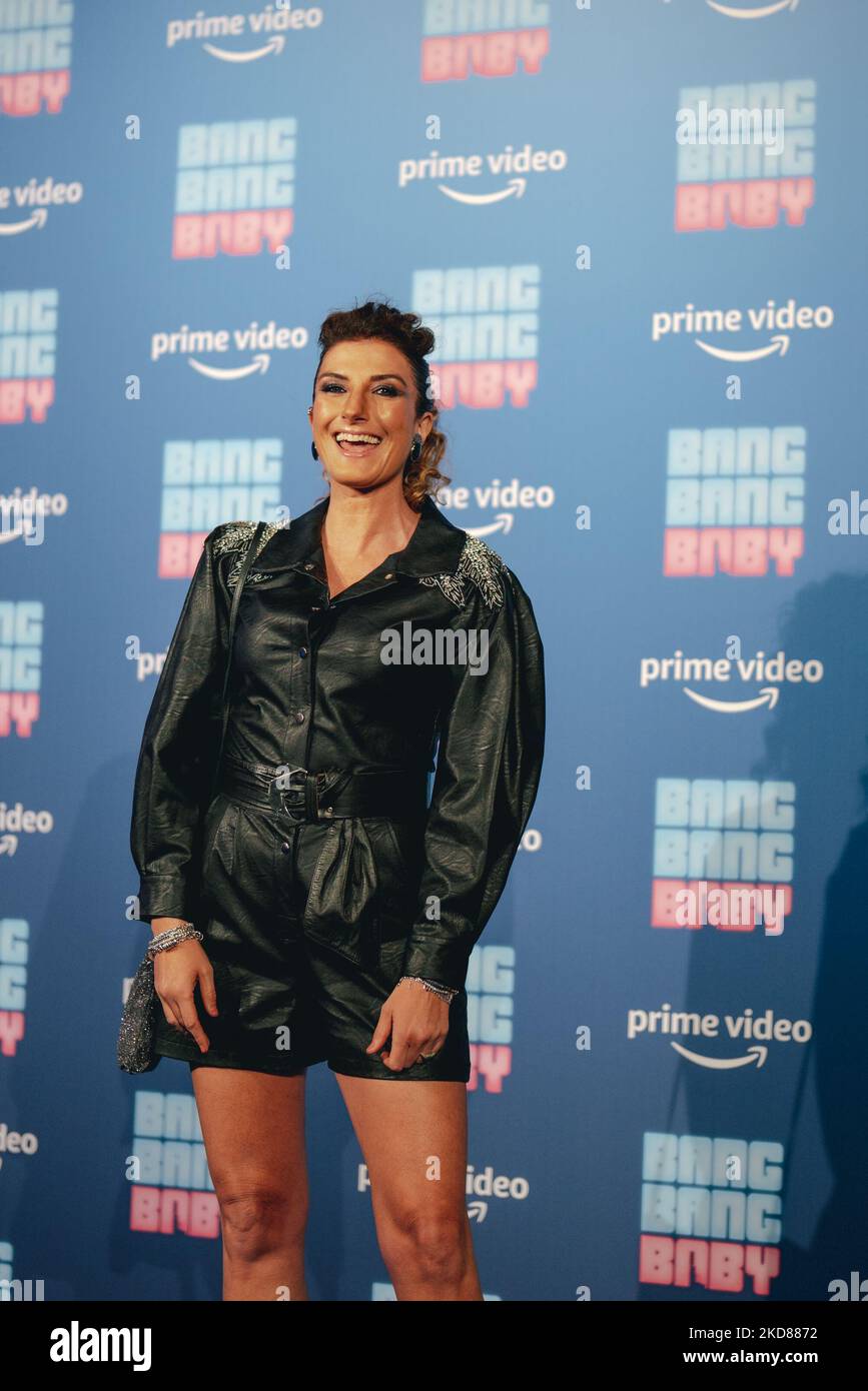 Mina Palmieri attends the "Bang Bang Baby" premiere at The Space Cinema ...