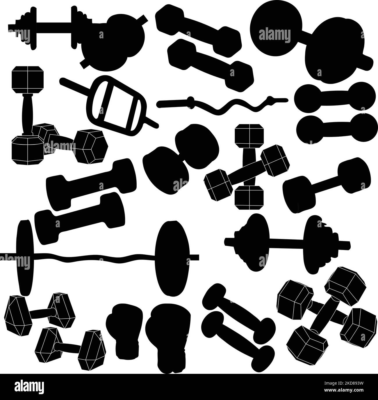 The vector illustration of the weights Stock Vector Image & Art - Alamy