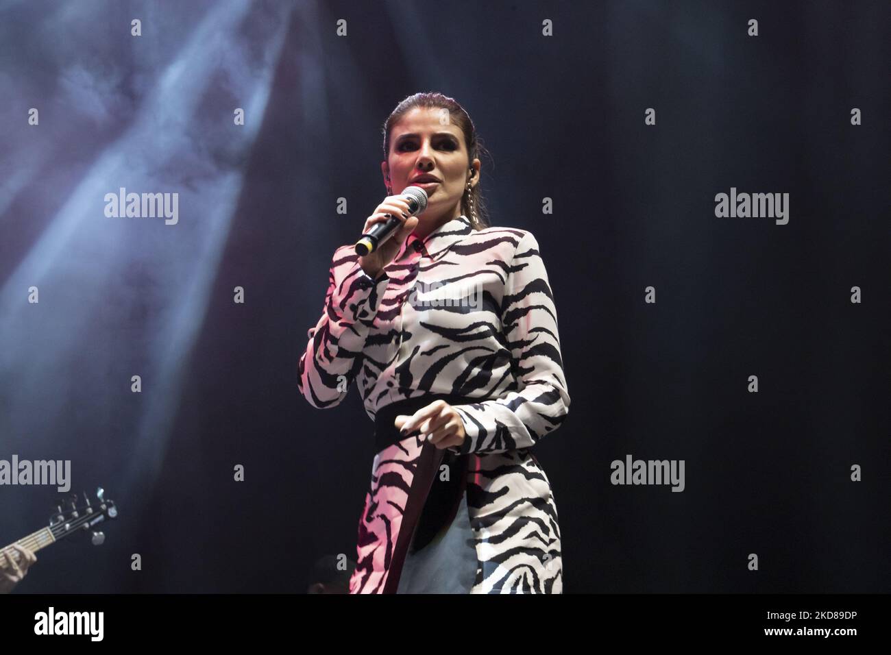 Brazilian singer Paula Fernandes,in a concert at SuperBock Arena on ...