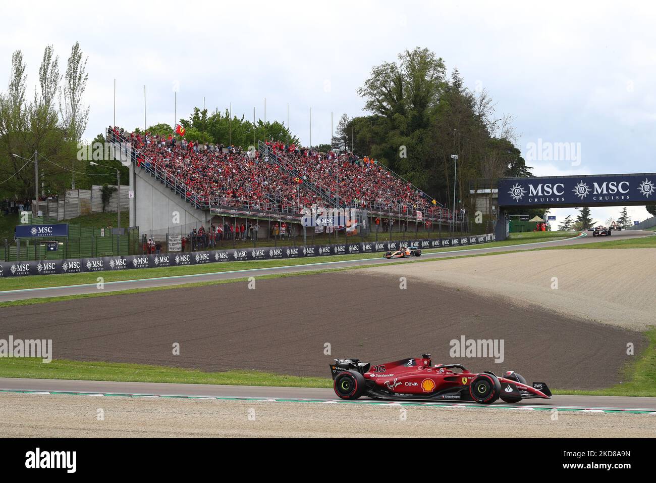 Charles Leclerc of Monaco driving the (16) Scuderia Ferrari F1-75 ...