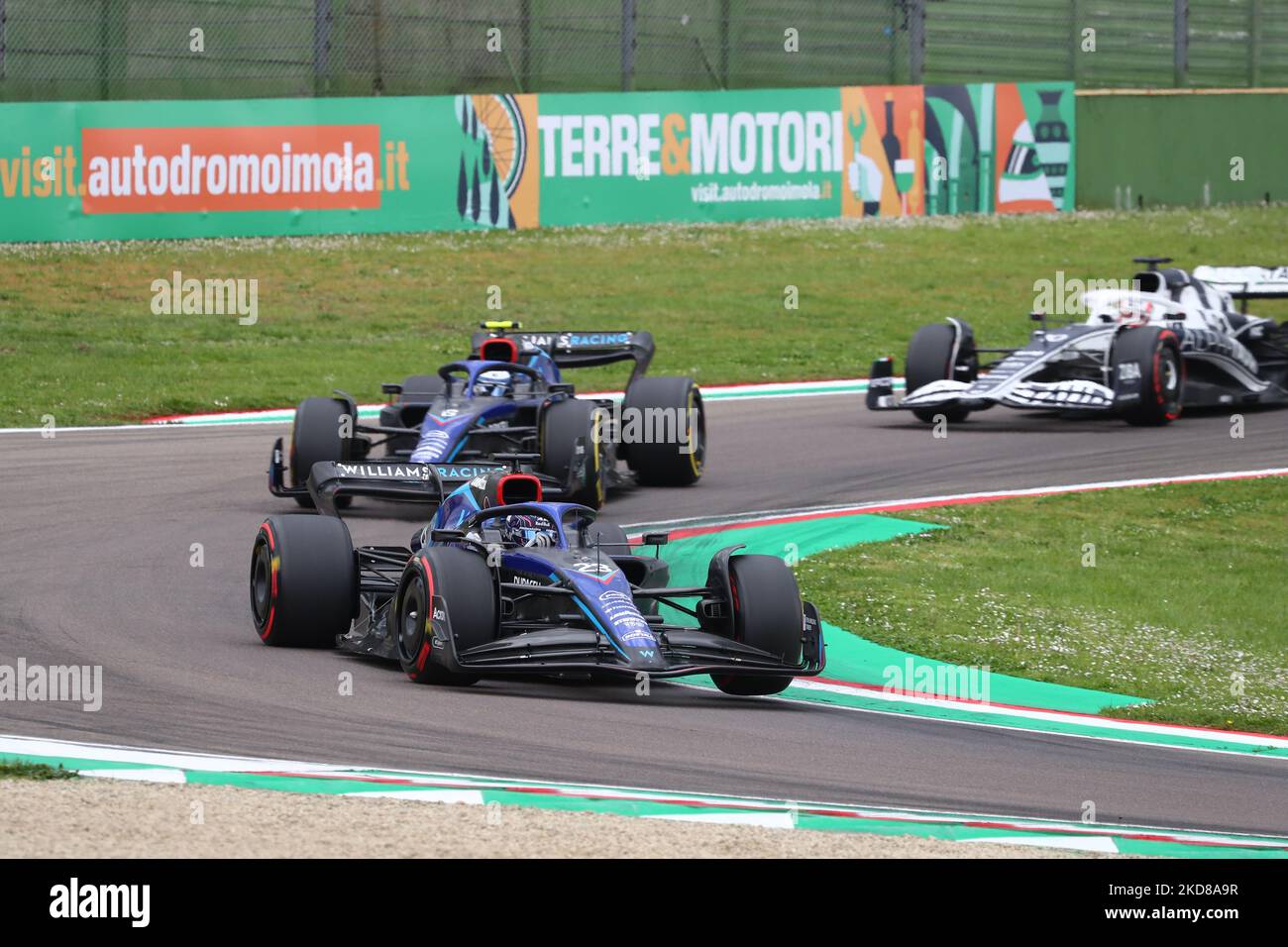Alexander Albon of Thailand driving the (23) Williams Racing FW44 ...