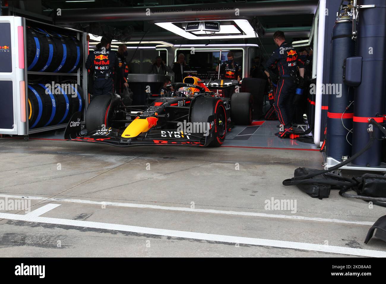 Max Verstappen of Holland driving the (1) Oracle Red Bull Racing RB18 ...