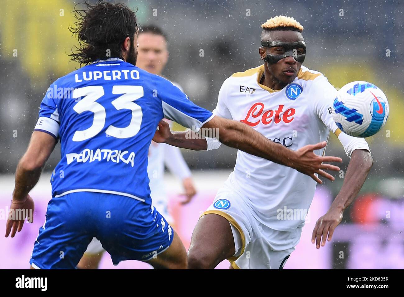 Victor Osimhen (SSC Napoli) and Sebastiano Luperto (Empoli FC) during ...