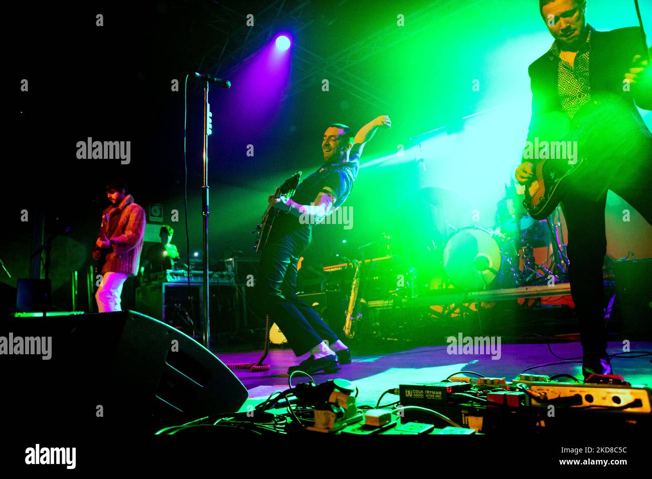 British singer Miles Kane in concert at Magazzini Generali in Milan ...