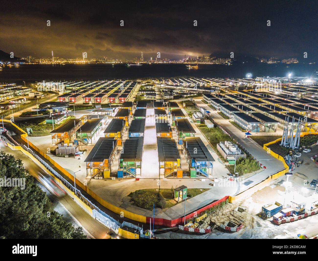 Hong Kong, China, 24 Apr 2022, The Penny Bay's Community Isolation ...