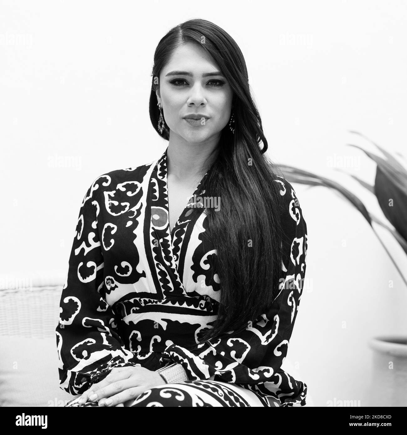 Actress Camila Rojas poses for photographers to present her new ...