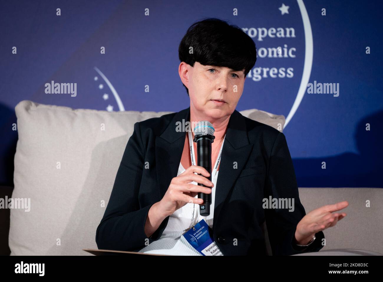 Agnieszka Kubera (Managing Director, Accenture Poland) during the ...