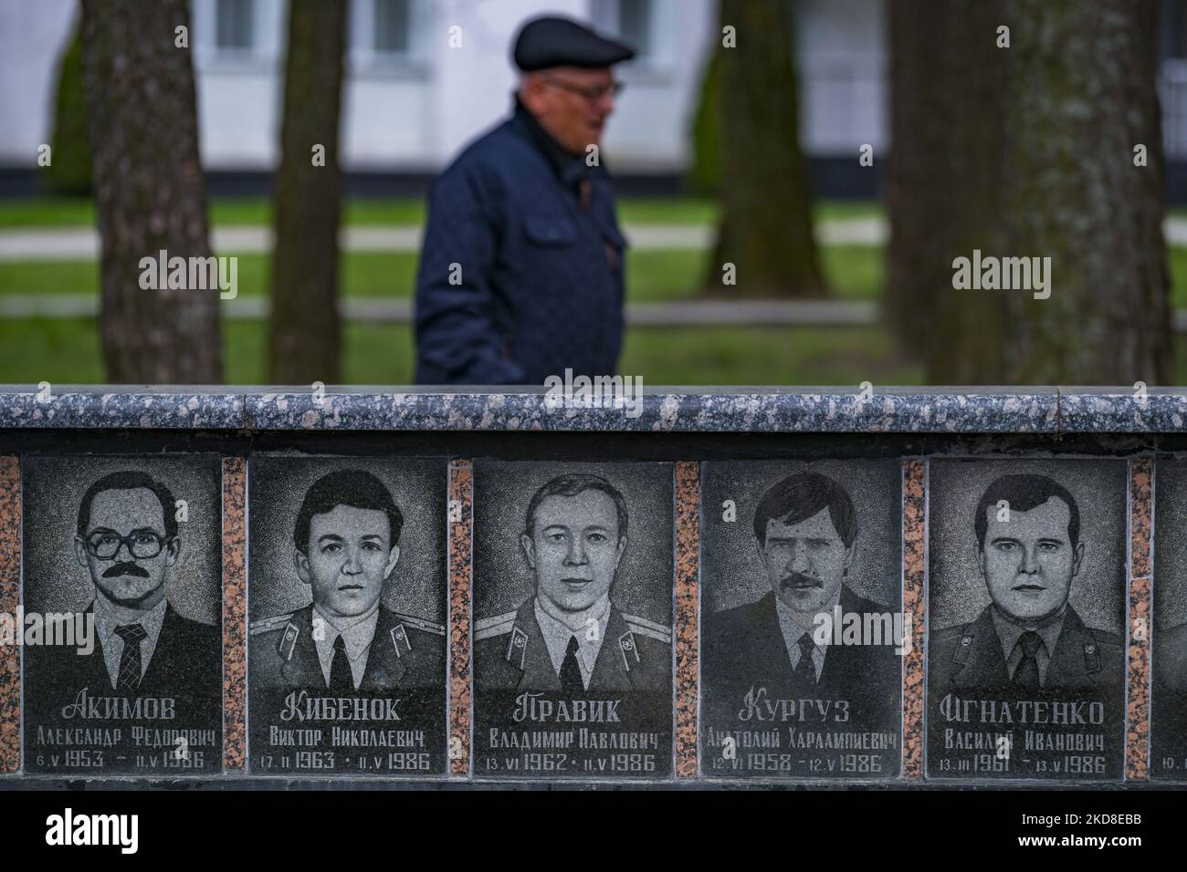 Memorial of the workers of the Chernobyl Nuclear Plant dead during the ...