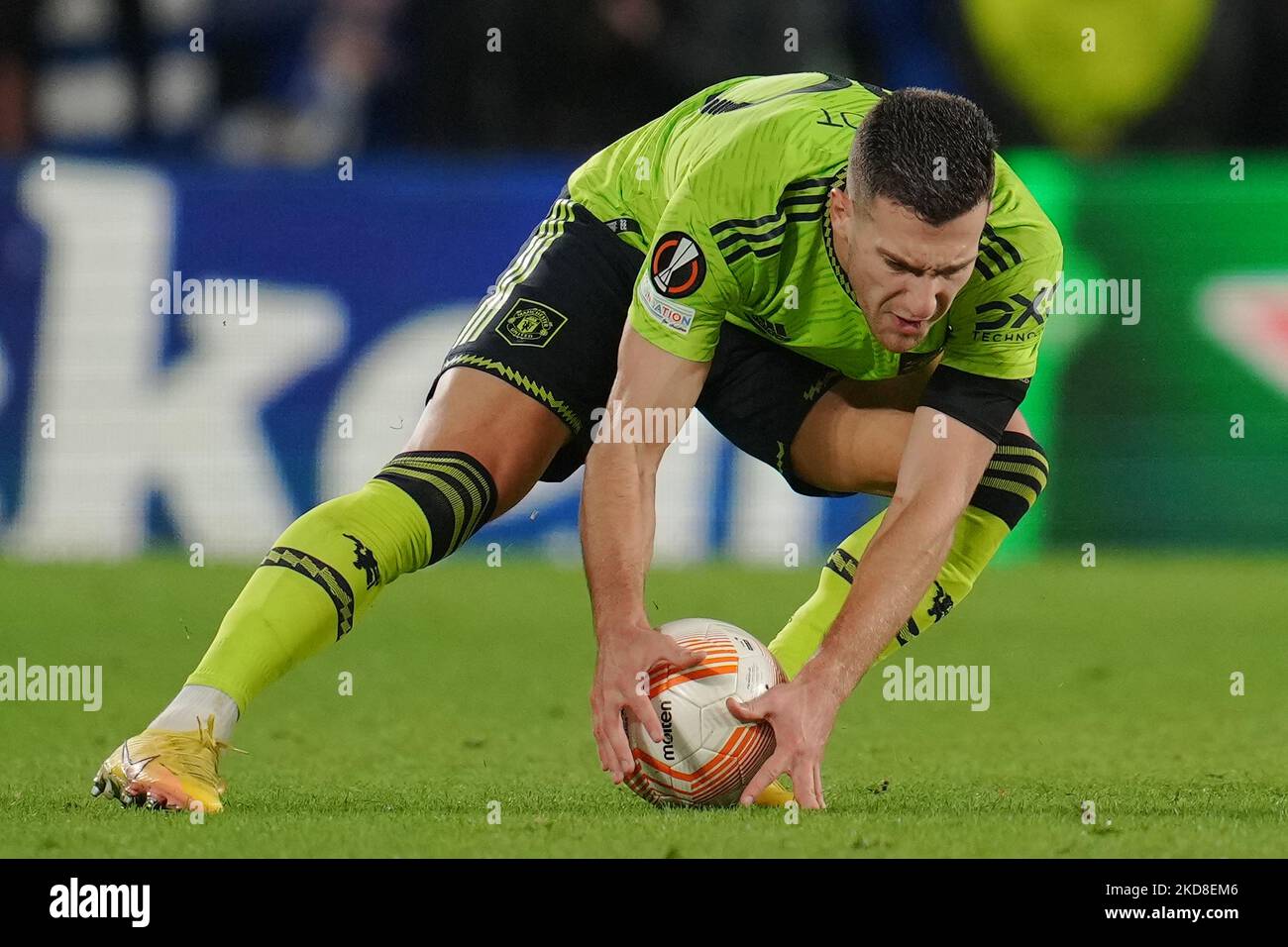 Diogo Dalot of Manchester United during the UEFA Europa League match ...