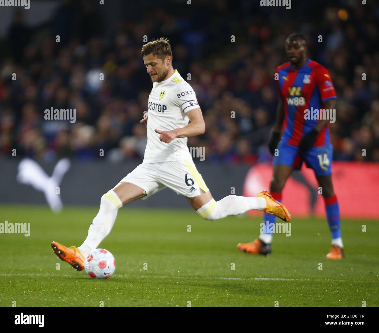 :Liam Cooper of Leeds United during Premier League between Crystal ...