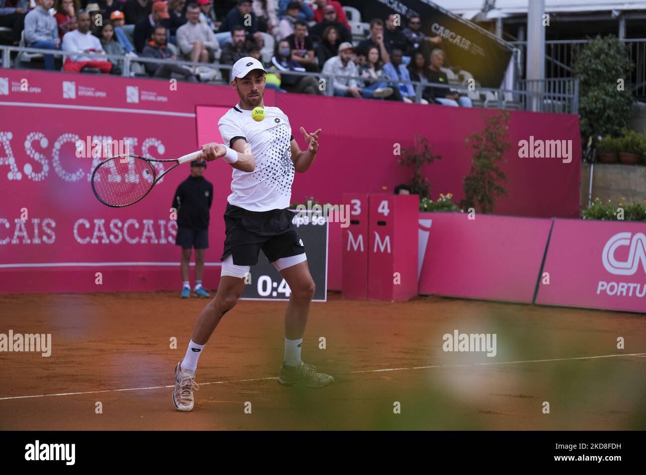 Benjamin Bonzi of France competes against Dominic Thiem of Austria ...