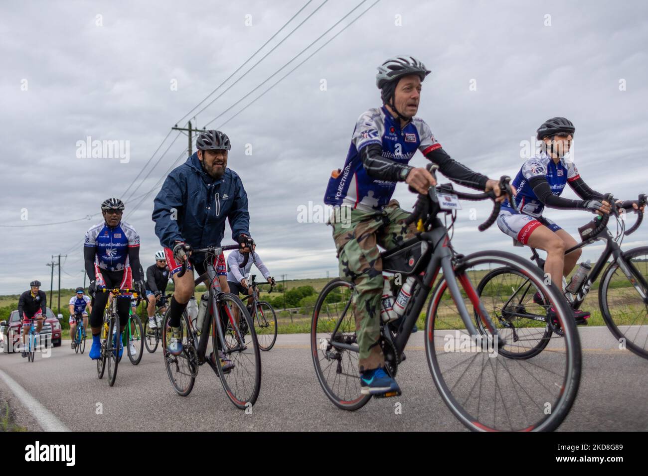 Cyclists from Project HERO are seen as they participate in the 2022 ...