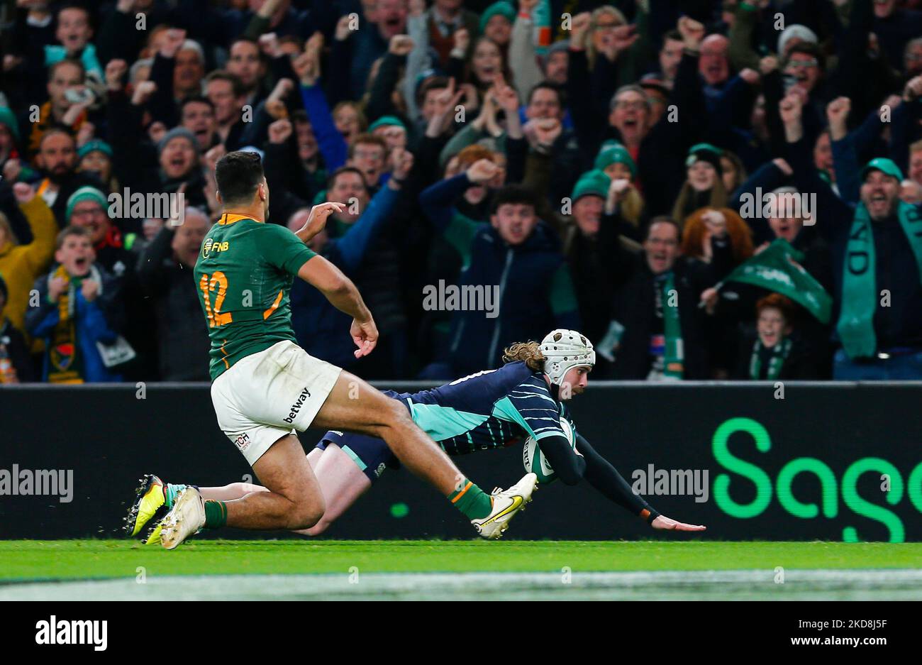 5th November 2022; Aviva Stadium, Dublin, Ireland: Autumn Series international rugby Ireland ...