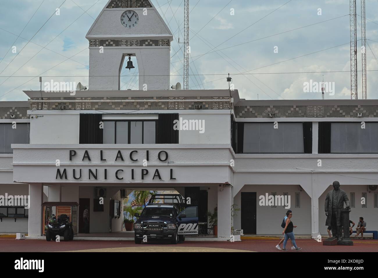 Town Hall in Playa del Carmen. On Wednesday, 27 April 2022, in Playa ...
