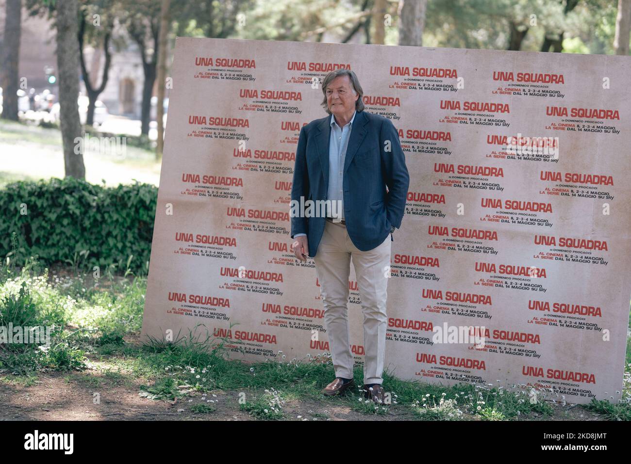 Adriano Panatta attends "Una Squadra" photocall at the Casa del Cinema ...