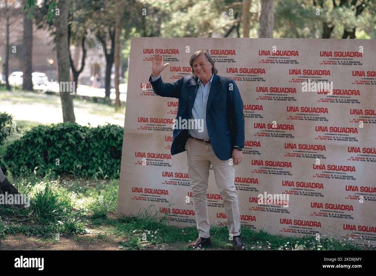 Adriano Panatta attends "Una Squadra" photocall at the Casa del Cinema ...