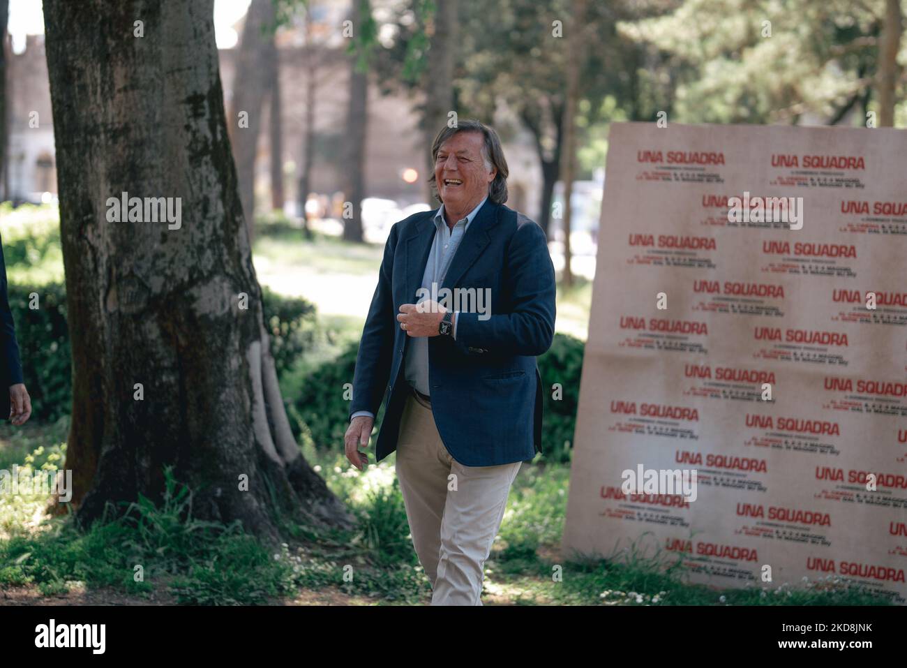 Adriano Panatta attends "Una Squadra" photocall at the Casa del Cinema ...