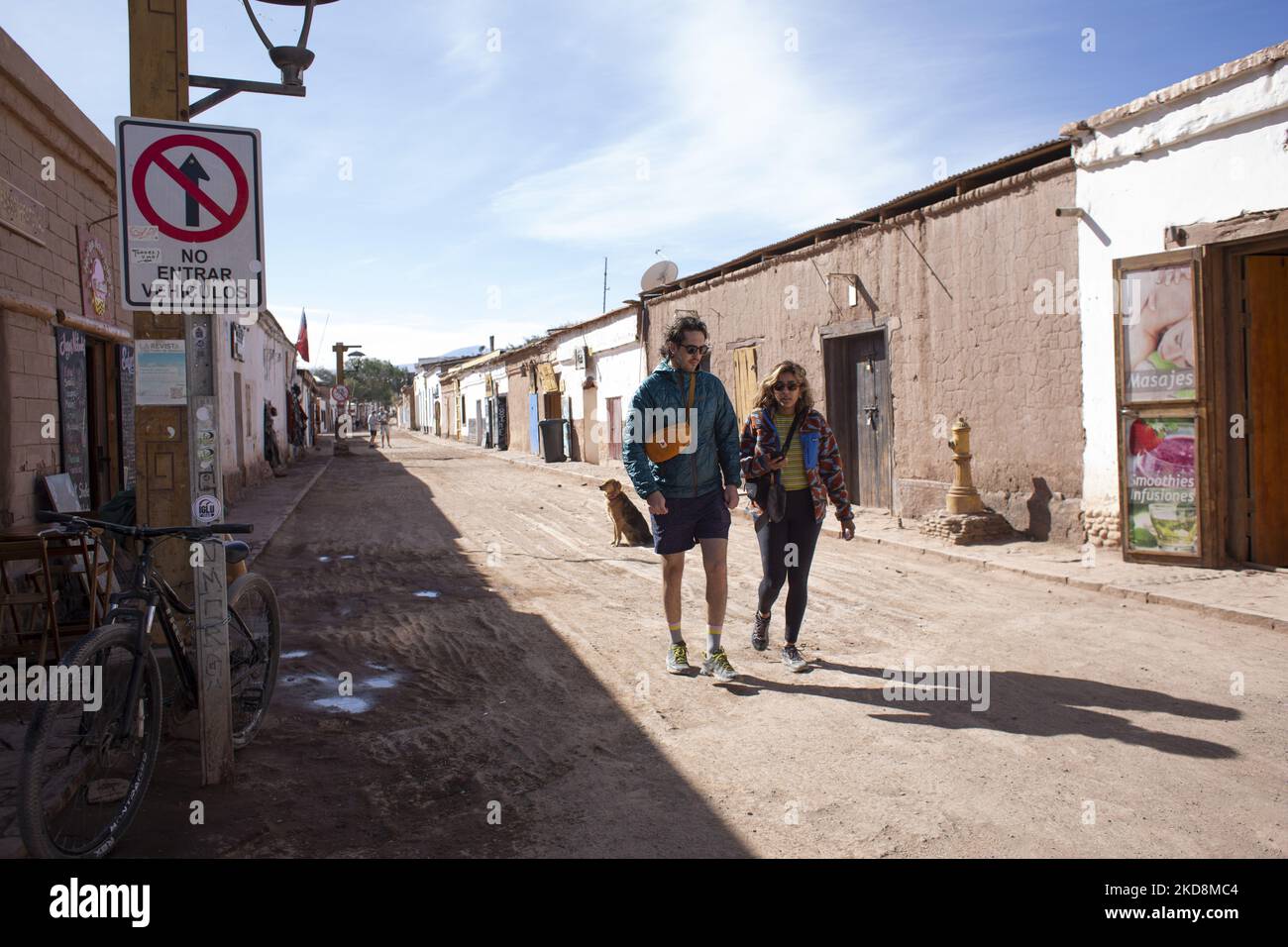 Residents of the town of San Pedro de Atacama begin to receive tourists ...