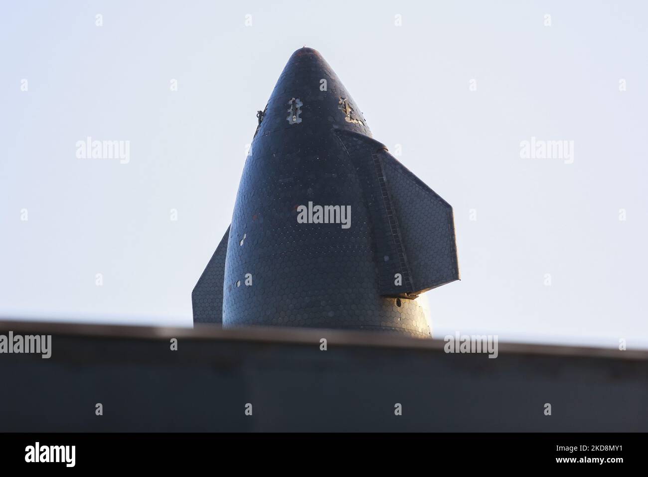 Starship 20 sits at the South Texas launch site in Boca Chica near ...