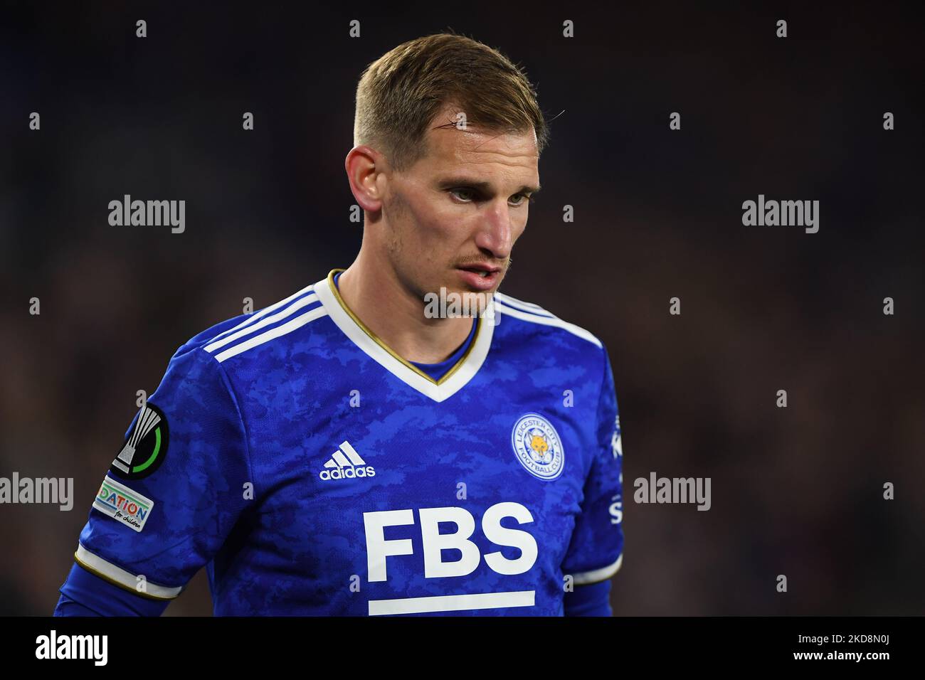 Marc Albrighton of Leicester City during the UEFA Europa Conference ...