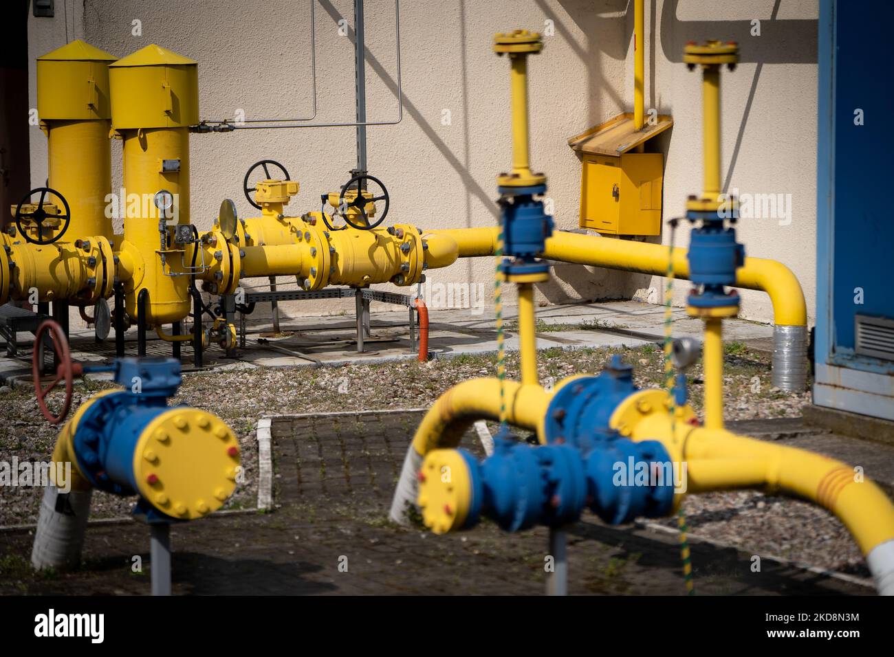 A gas installation is pictured at a Gaz-System station in Karczew ... A gas installation is pictured at a Gaz-System station in Karczew ...