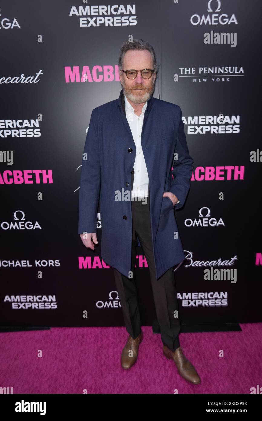 NEW YORK, NEW YORK - APRIL 28: Bryan Cranston pose at the opening night ...