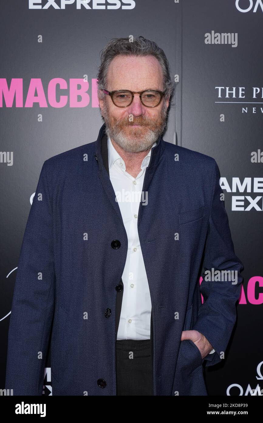 NEW YORK, NEW YORK - APRIL 28: Bryan Cranston pose at the opening night ...