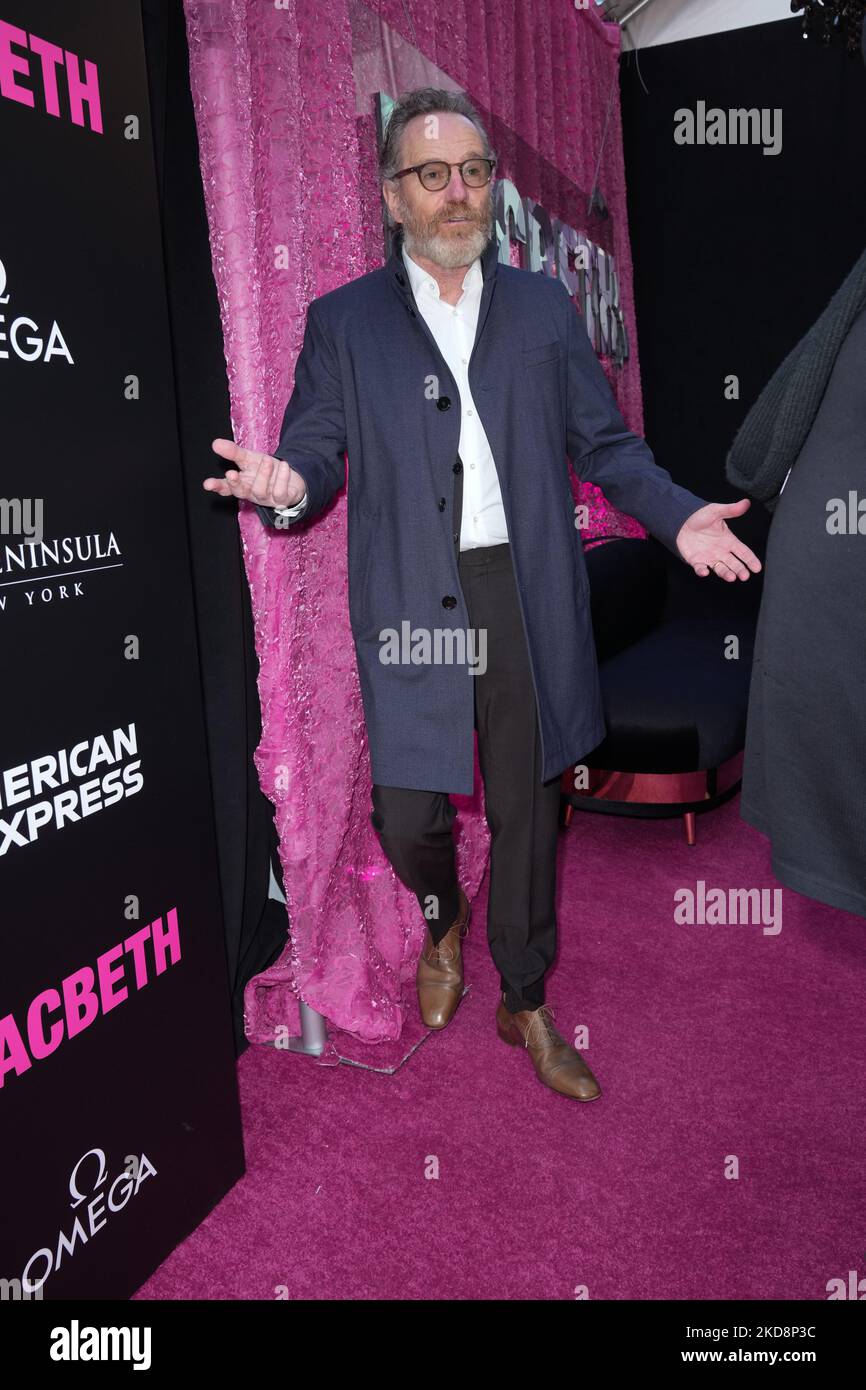NEW YORK, NEW YORK - APRIL 28: Bryan Cranston pose at the opening night ...