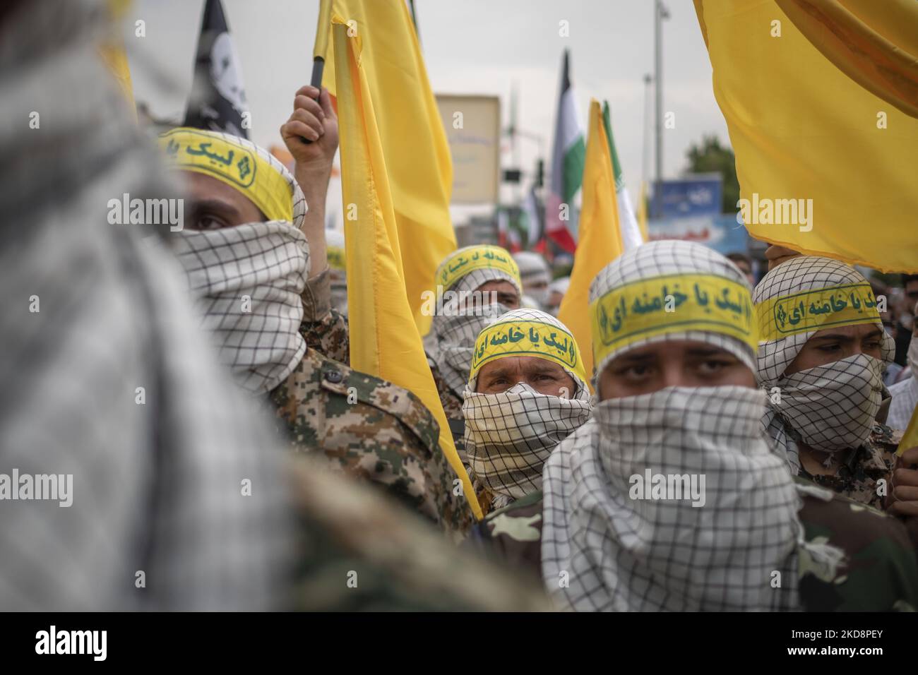 Islamic Revolutionary Guard Corps (IRGC) military personnel wearing ...