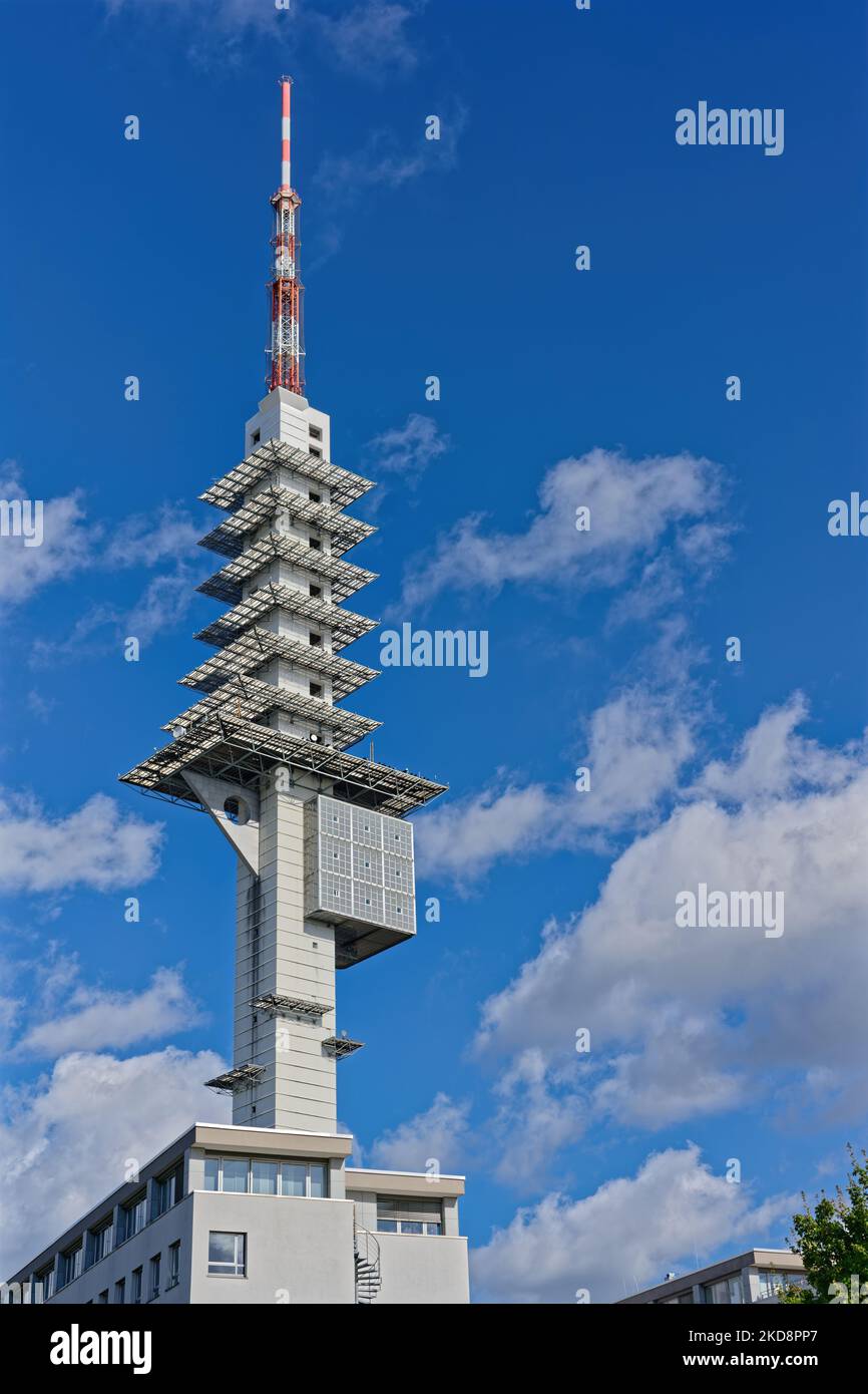 The "Telemax" telecommucations tower in Hanover Stock Photo - Alamy