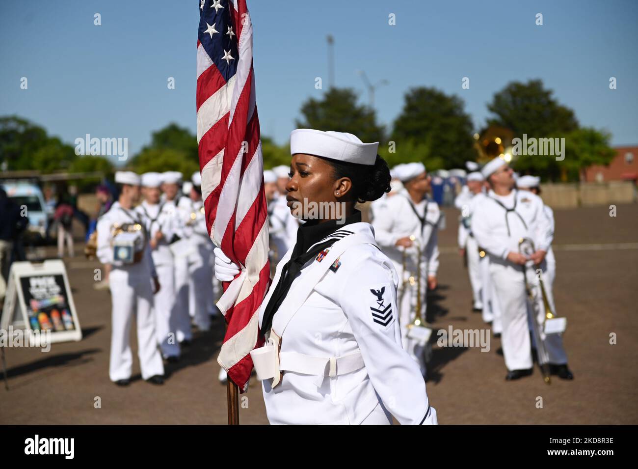 The Norfolk, Virginia Tatttoo festival pre-show happens in front of the ...