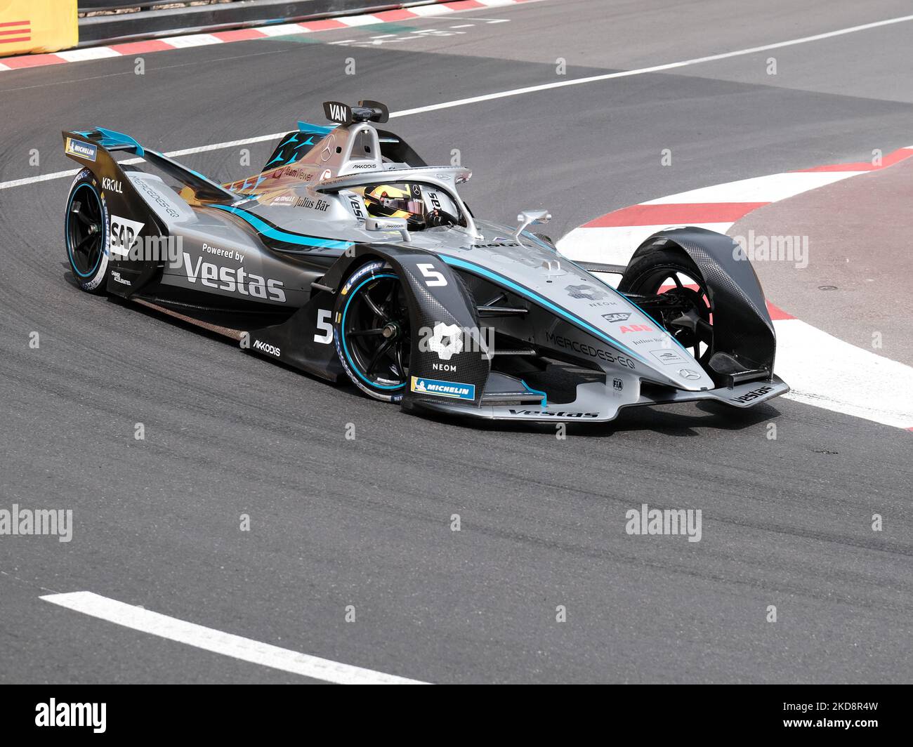 Stoffel Vandorne of Mercedes EQ during the Monaco E-Prix, in Monaco, on ...