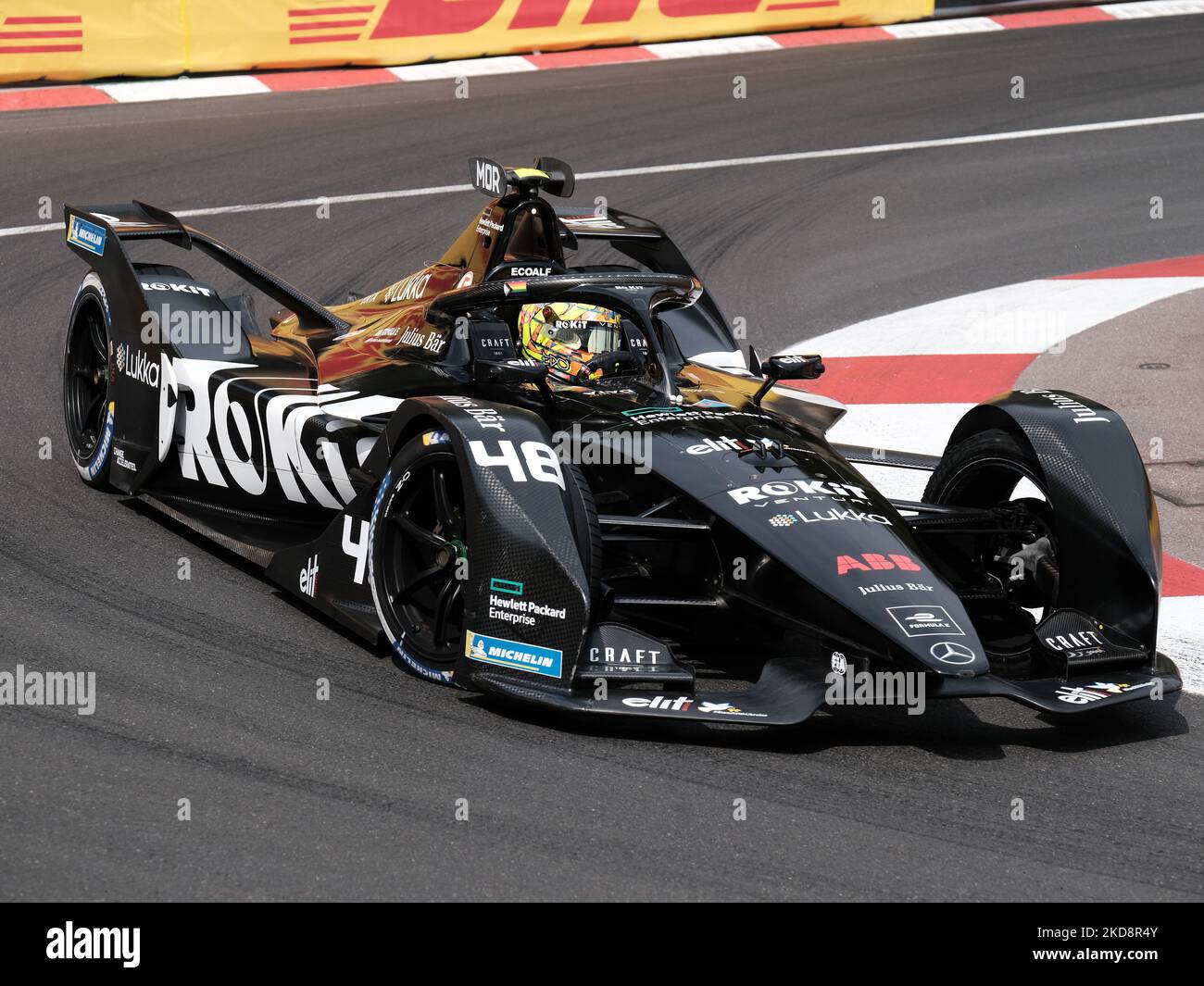 Edoardo Mortara of Rocket Venturi Racing during the Monaco E-Prix, in ...