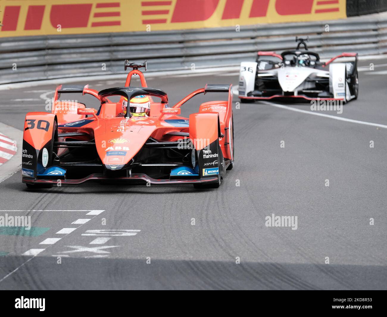 Oliver Rowland of Mahindra Racing during the Monaco E-Prix, in Monaco ...