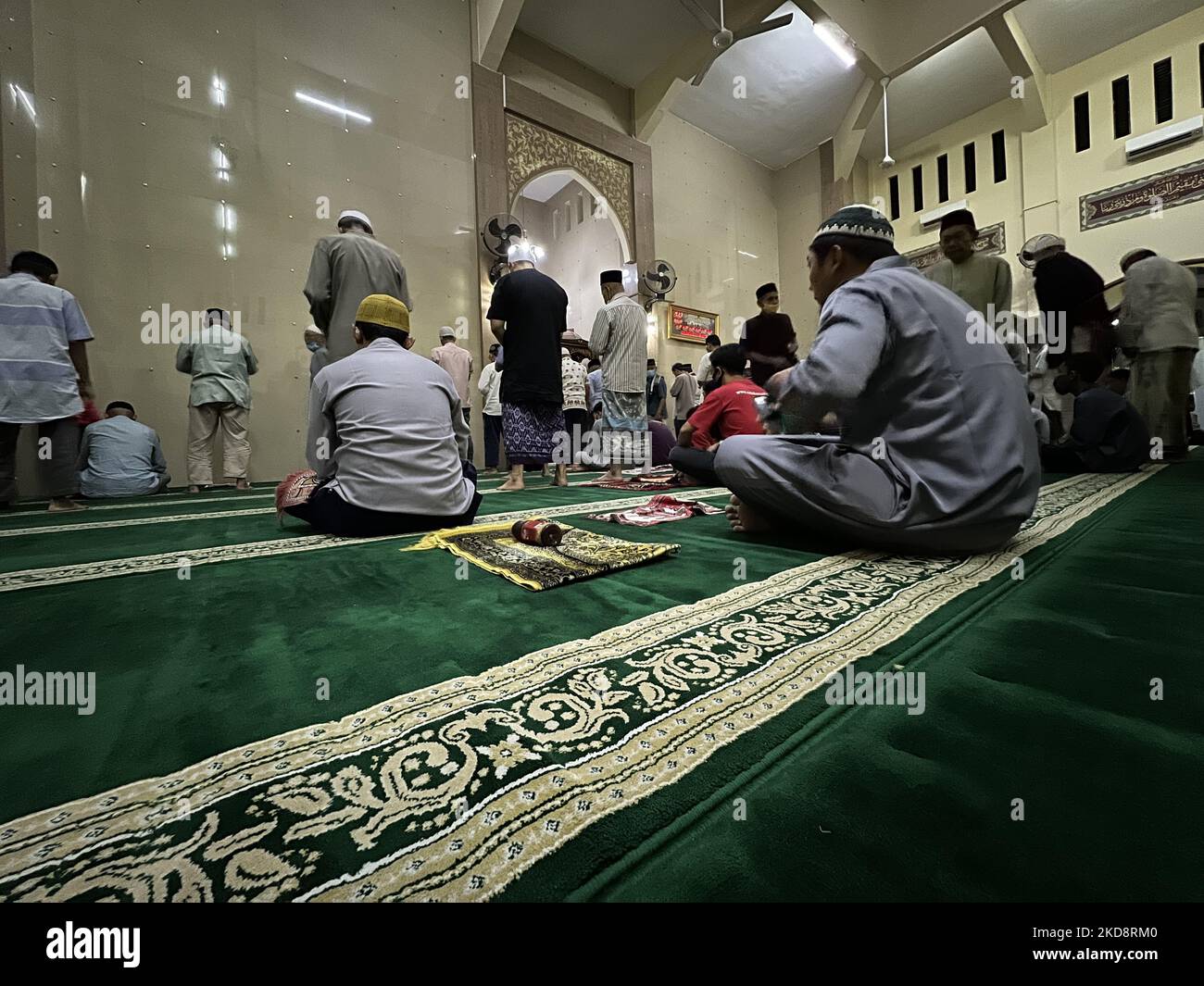 People during the Ramadan prayer in Tangerang, Indonesia, on April 30 ...