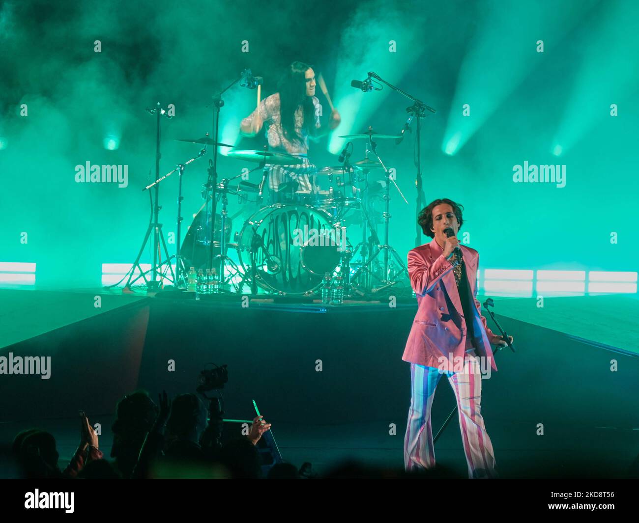 Maneskin - Ethan Torchio e Damiano David during the Italian singer ...
